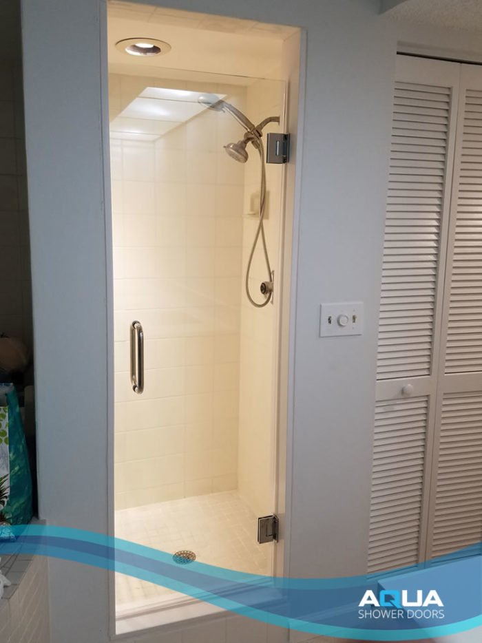 Frameless Single Glass Shower Enclosure - AQUA Shower Doors