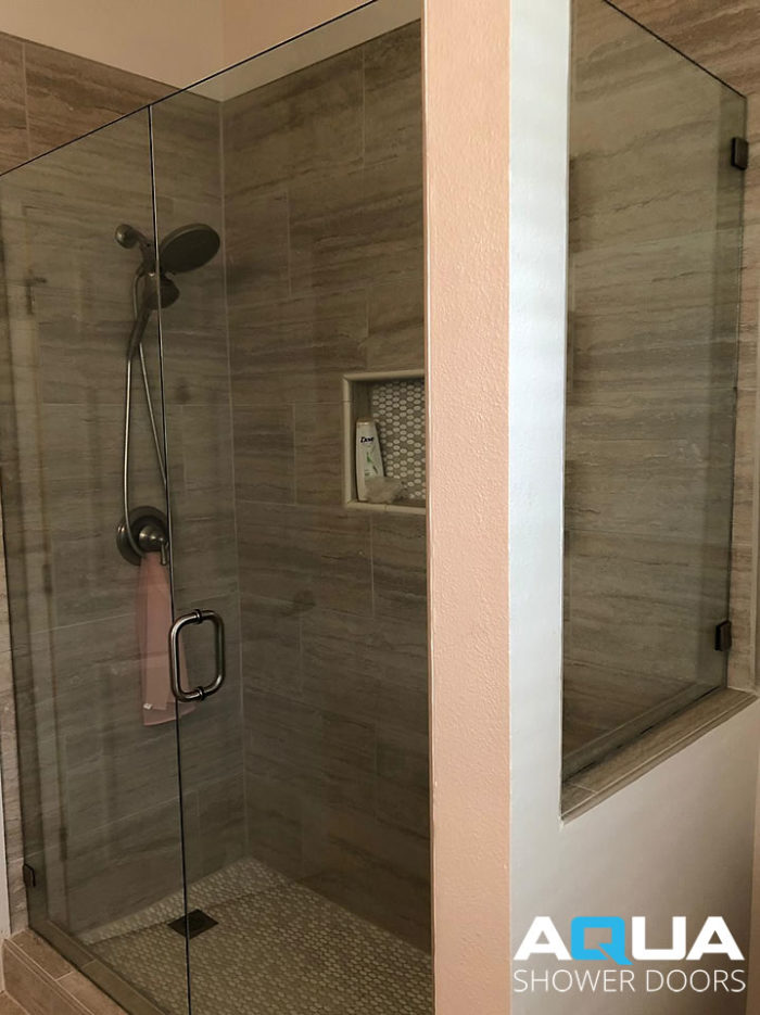Frameless Shower Door -Inline Plus Fixed Glass Panel